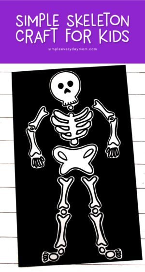 Kids Crafts // 25 Skeleton Themed Halloween Crafts for Toddlers