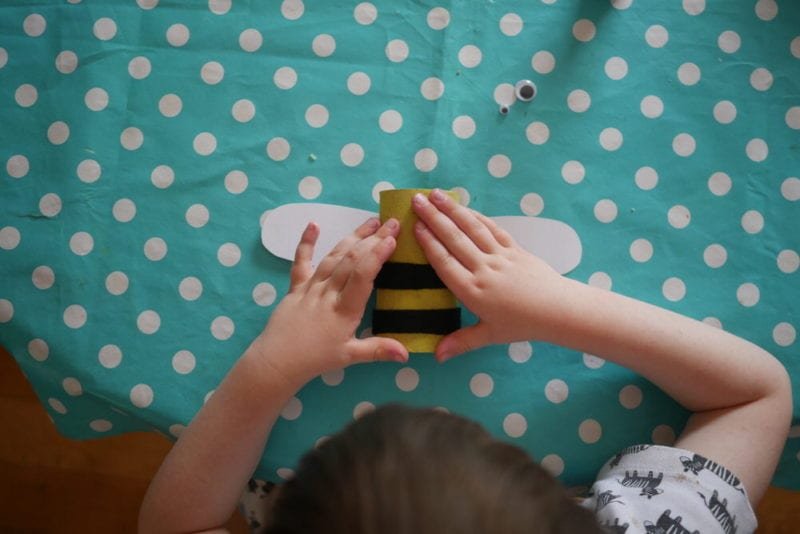 Toilet Roll Bumblebee Craft for Kids - Two Hearts One Roof