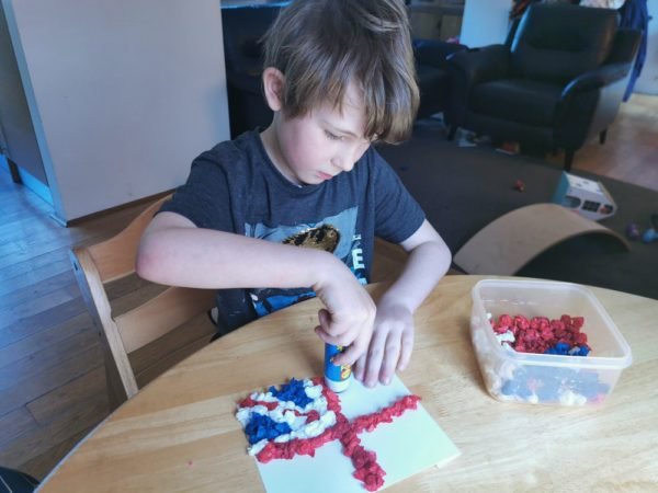 Queens Platinum Jubilee Craft - Tissue Paper Union Jack Flag