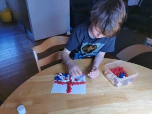 Queens Platinum Jubilee Craft - Tissue Paper Union Jack Flag